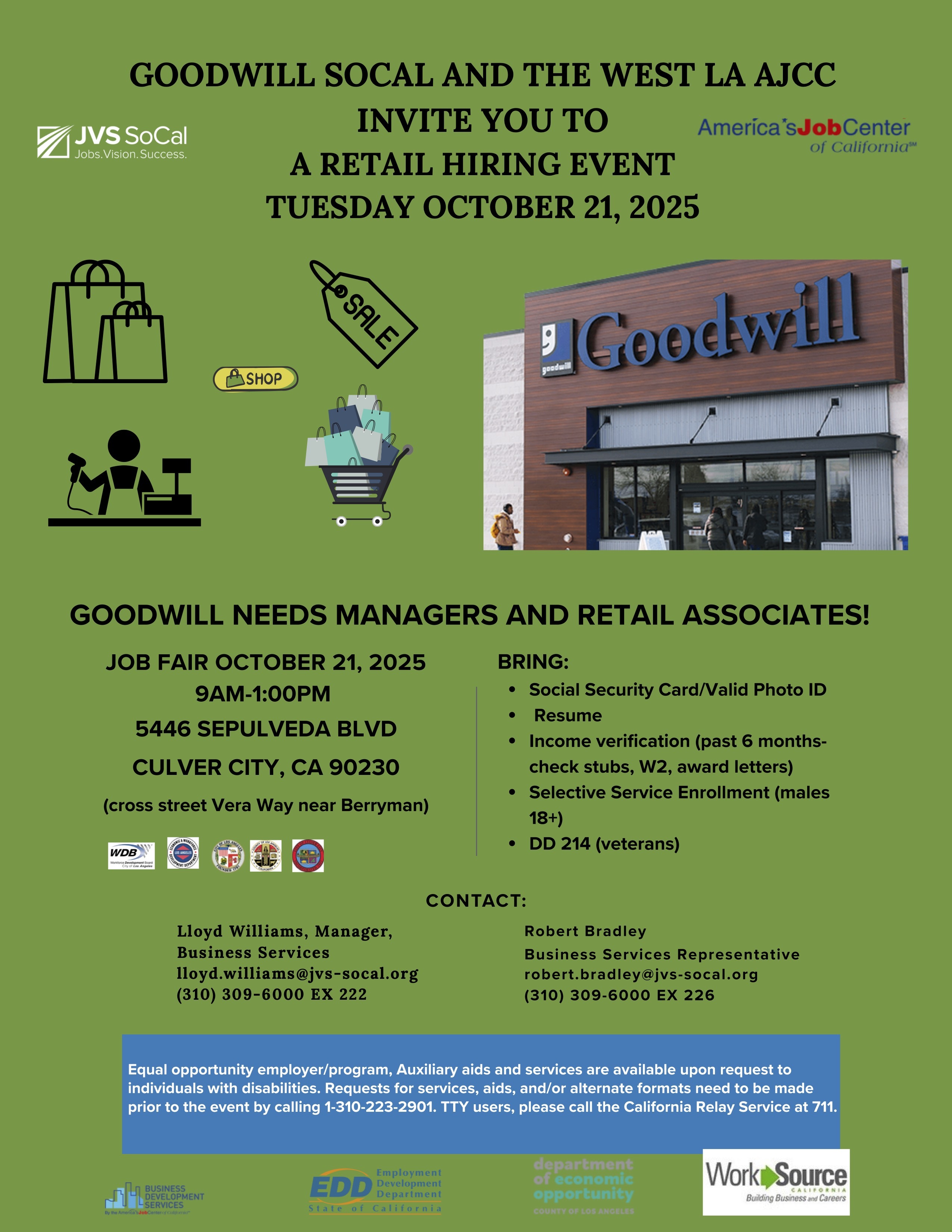10.21.2025 - Goodwill Retail Hiring Event